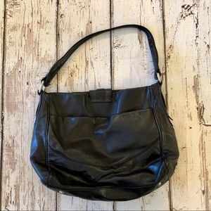 Perlina | Bags | Perlina Soft Black Leather Purse W Silver Accents ...
